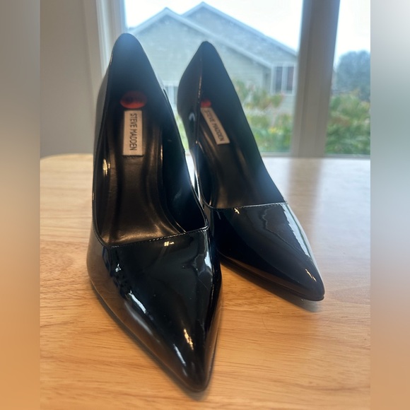 Steve Madden | Shoes | Steve Madden New With Stickers Black Patent ...